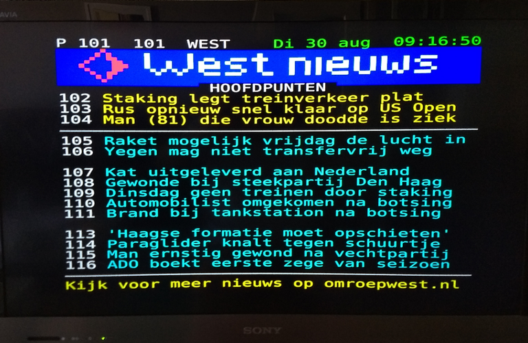 Nos.nl Teletekst 101