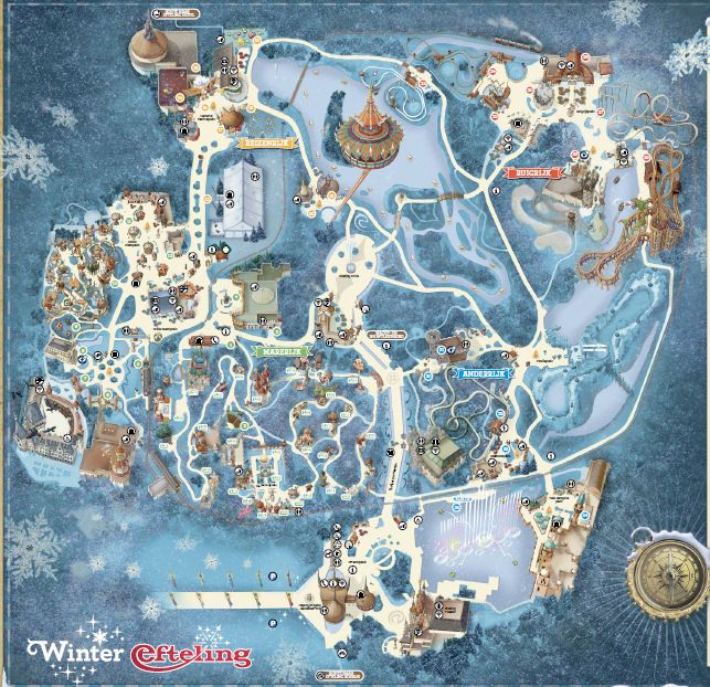 Plattegrond Van De Efteling 1986 2014 Vizualism Illustrated Map